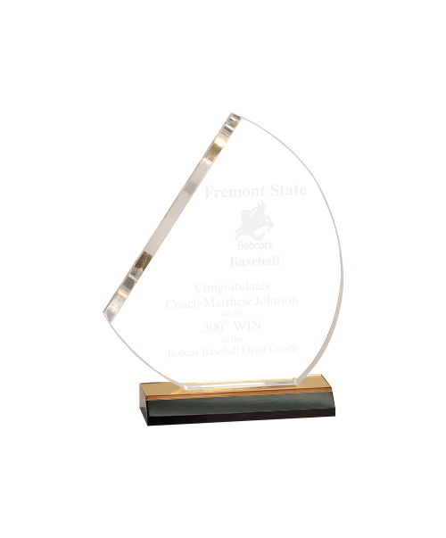 Gold Reflection Sail Acrylic with Gold Mirror Base – Gleam & Glory